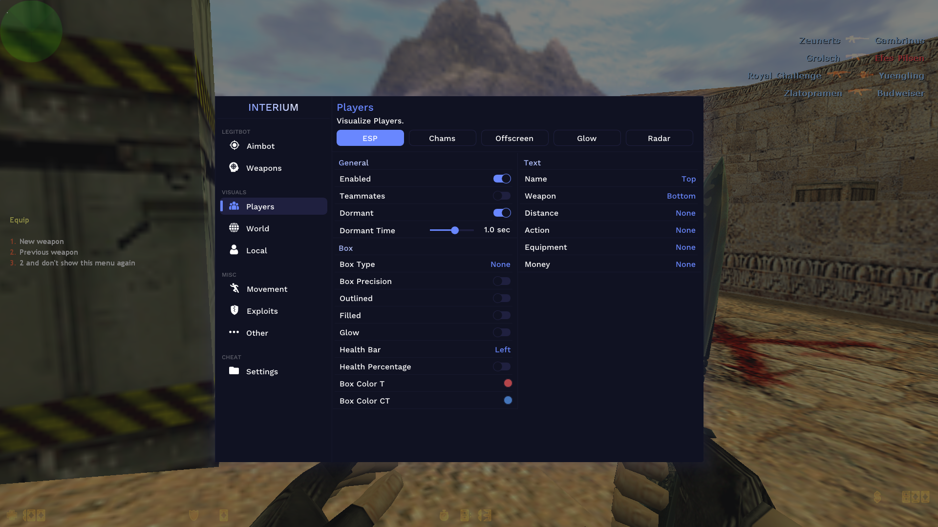 Interium - Чит для CS 1.6